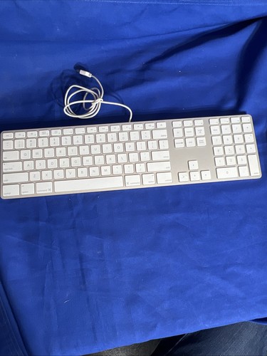 Apple A1243 Wired Mac Standard USB Keyboard w/ Numeric Keypad White ...