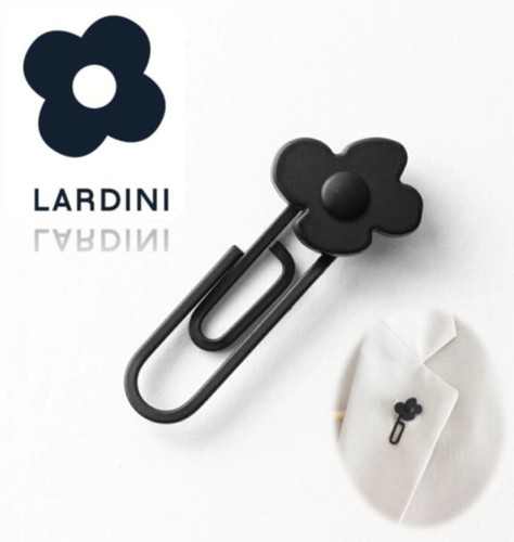 New LARDINI NEW Clip Type Boutonniere Lapel Pin Pin Badge Black Also a ...