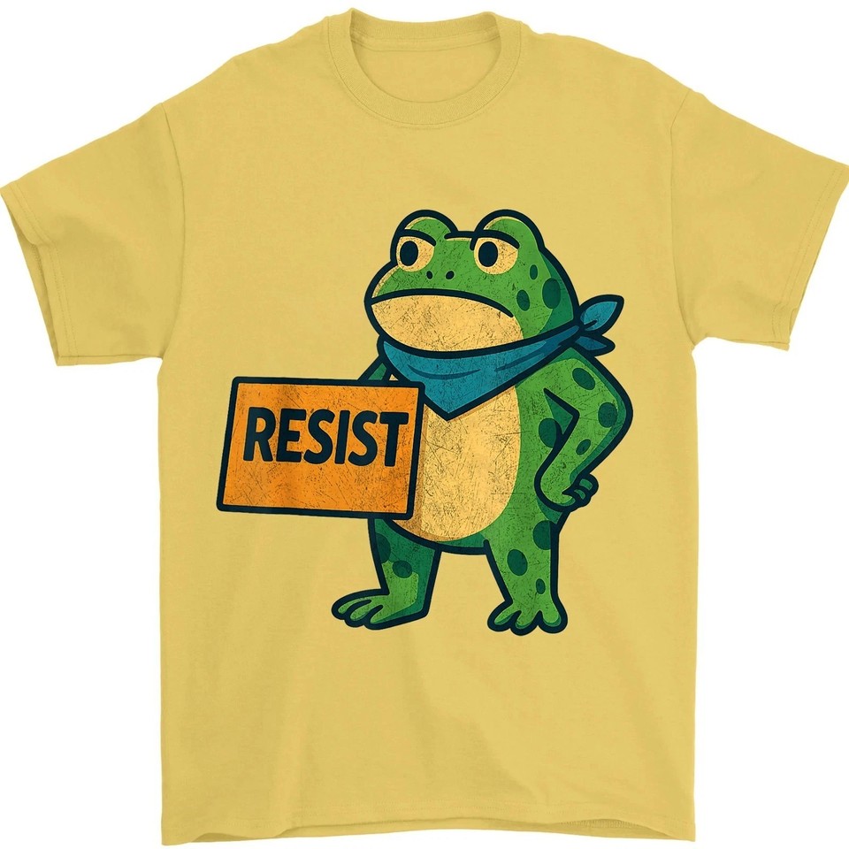 Portland Frog Protest Resist Political Meme For Men Women Unisex T ...