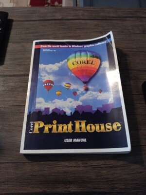 Vintage 1995 Corel Print House User Manual Used | eBay