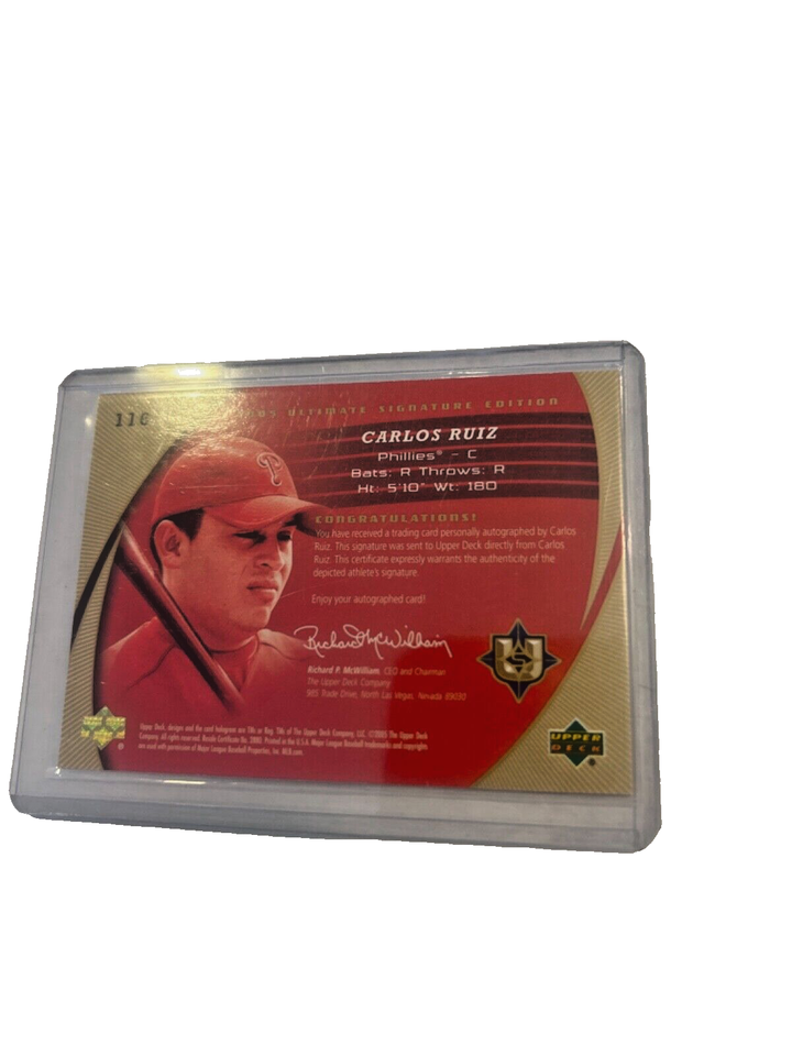 upper deck, Carlos Ruiz signature Prospects, rookie auto | eBay