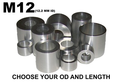 (NEW) ALUMINUM M12 X 16MM TO 30MM OUTSIDE DIAMETER STAND OFF / STANDOFF ...