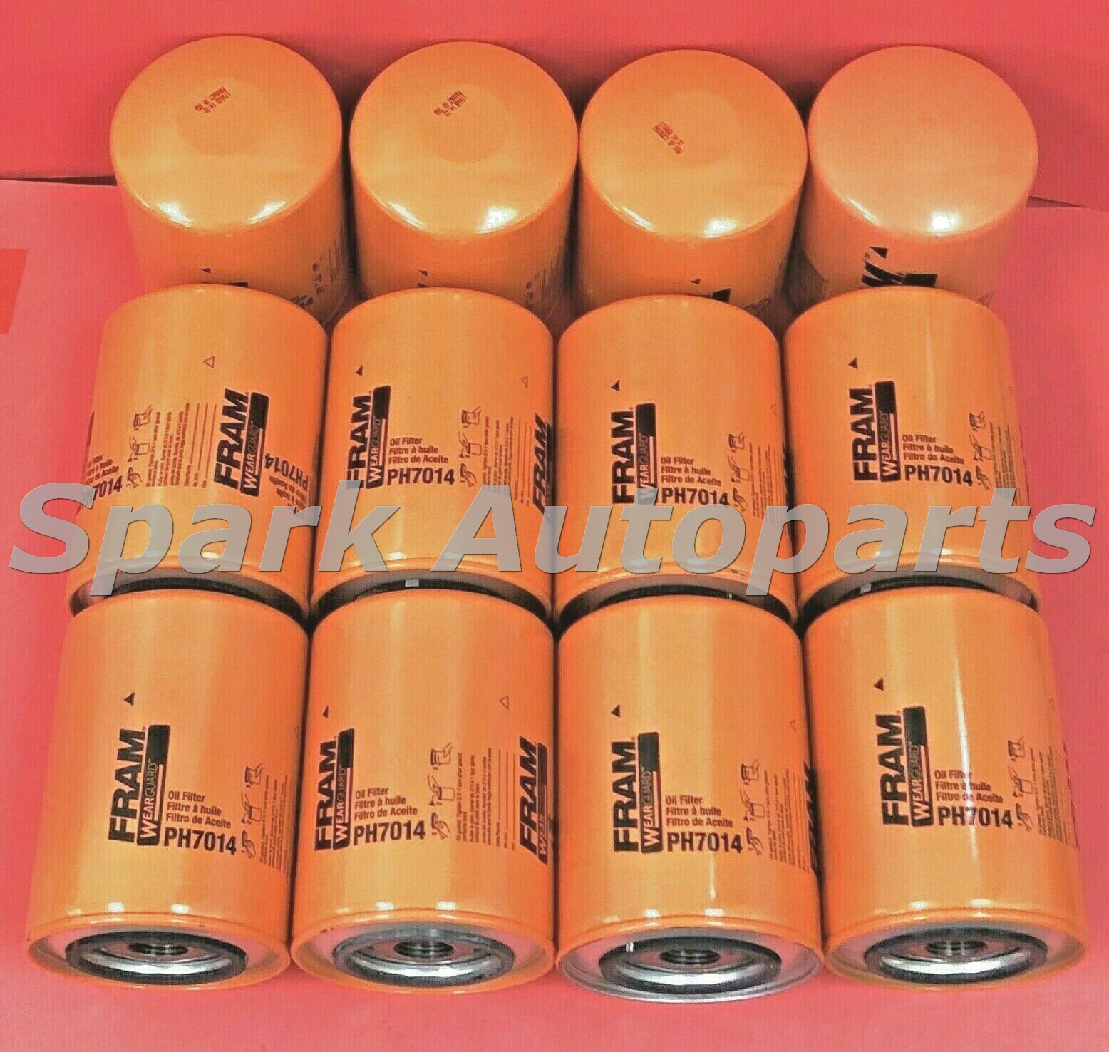 New Case of 12 Engine Oil Filters-Extra Guard FRAM PH7014 For FORD ...