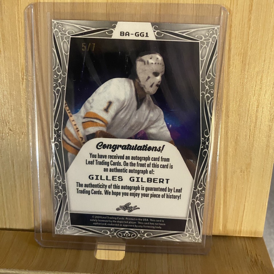 2024 Leaf Metal Hockey - Gilles Gilbert - Red Crystal Auto #d 5/7 | eBay