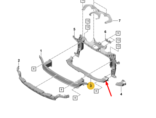 PORSCHE Panamera 971 Stoßstangenabdeckung vorne links Streu 971807771 ...