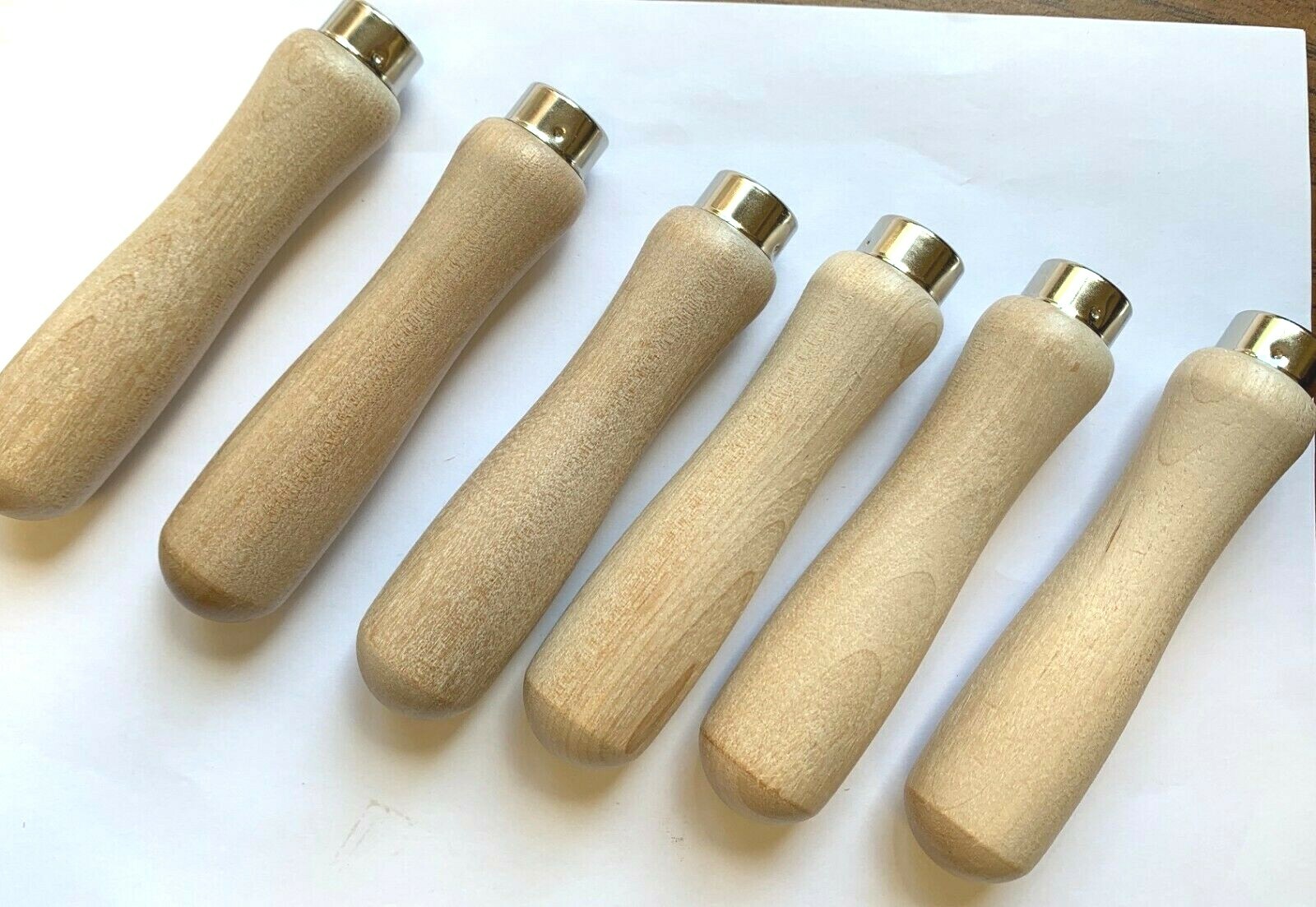 LUTZ 6 PC SHORT FERRULE FILE HANDLE #4 FOR 8-10" FILES - USA | eBay