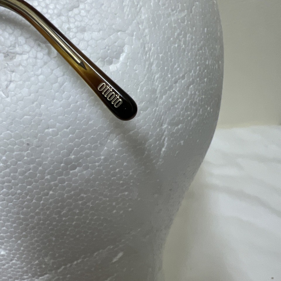 Ottoto Piero Beige / Brown Tortoise Eyeglasses 35-P11008 Italy 50-18 ...