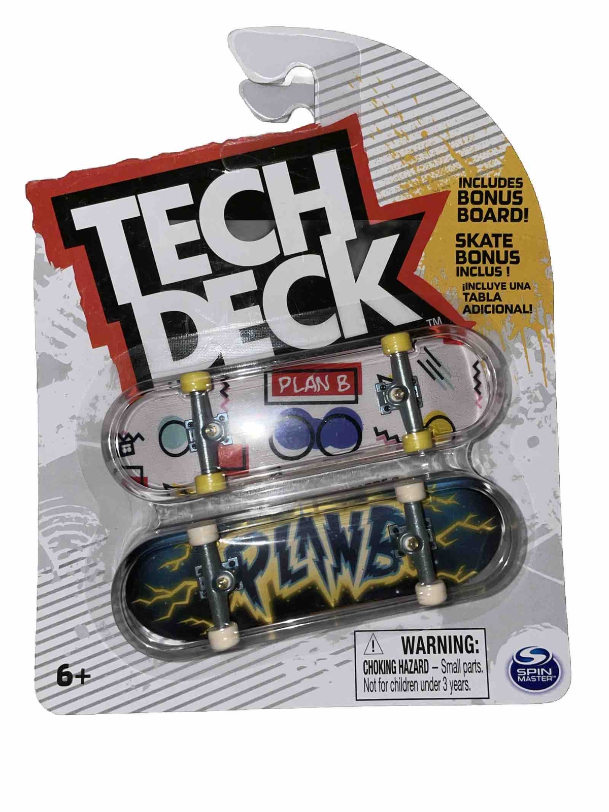 Tech Deck Bonus Pack Plan B Skateboards 2 pack Fingerboard 96mm Spin ...