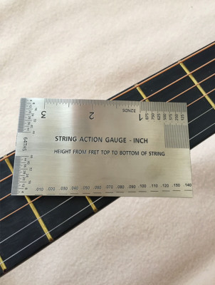 Guitar String Ruler, Stainless Steel String Action Ruler Gauge Tool | eBay