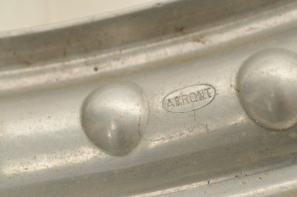 NOS Vintage Akront 18" Aluminum Alloy Rim Wheel - NOT PUNCHED dimpled ...