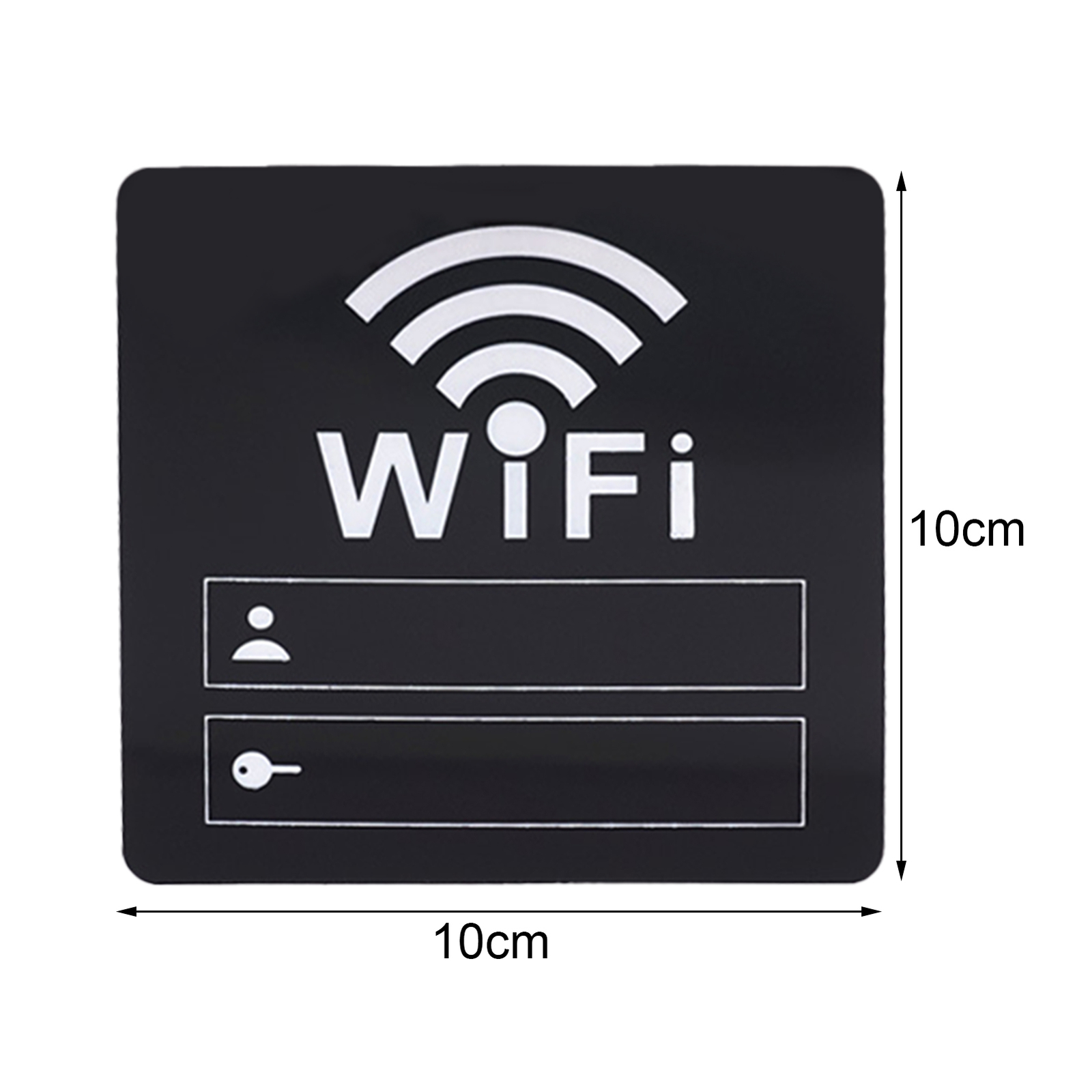 Wifi Sign Strong Sticky Easy to Install Wifi Sign 3d Mirror Wall ...