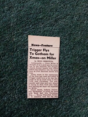 El1 Ephemera 1941 jazz article Glenn Miller trigger alpert | eBay