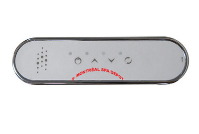 CG Air systemes Classic chrome LED KEYPAD OVAL-A 4-button for blowers ...