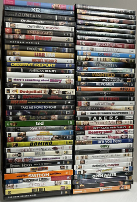 Used DVD Bulk Movie Lot of 75+ | Wholesale Mix | Assorted Titles ...