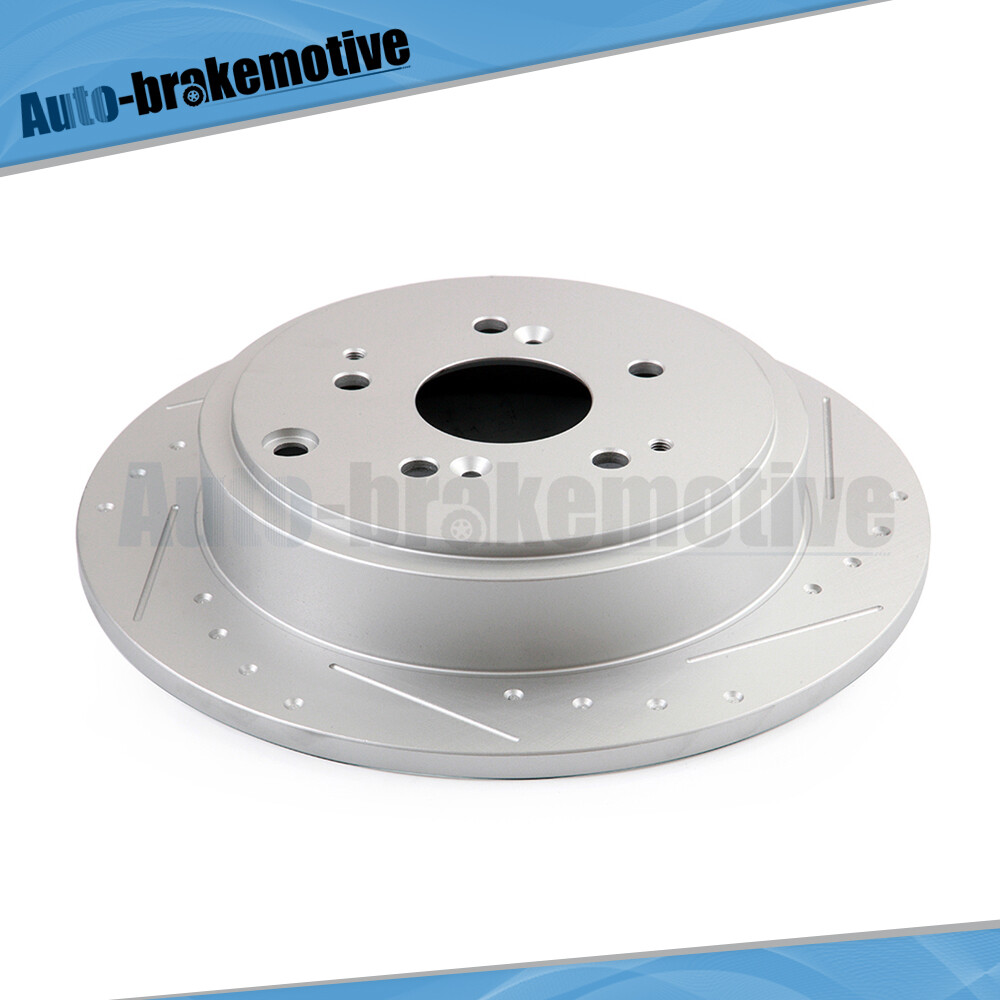 FRONT & REAR DRILLED ROTORS + CERAMIC BRAKE PADS FOR 2003-2007 2008 ...