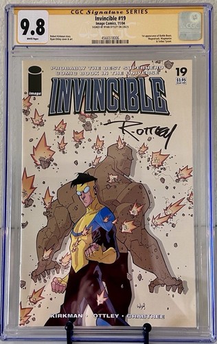 Invincible # 19 CGC 9.8 Signed RYAN OTTLEY *RARE* 1st Appearance of ...