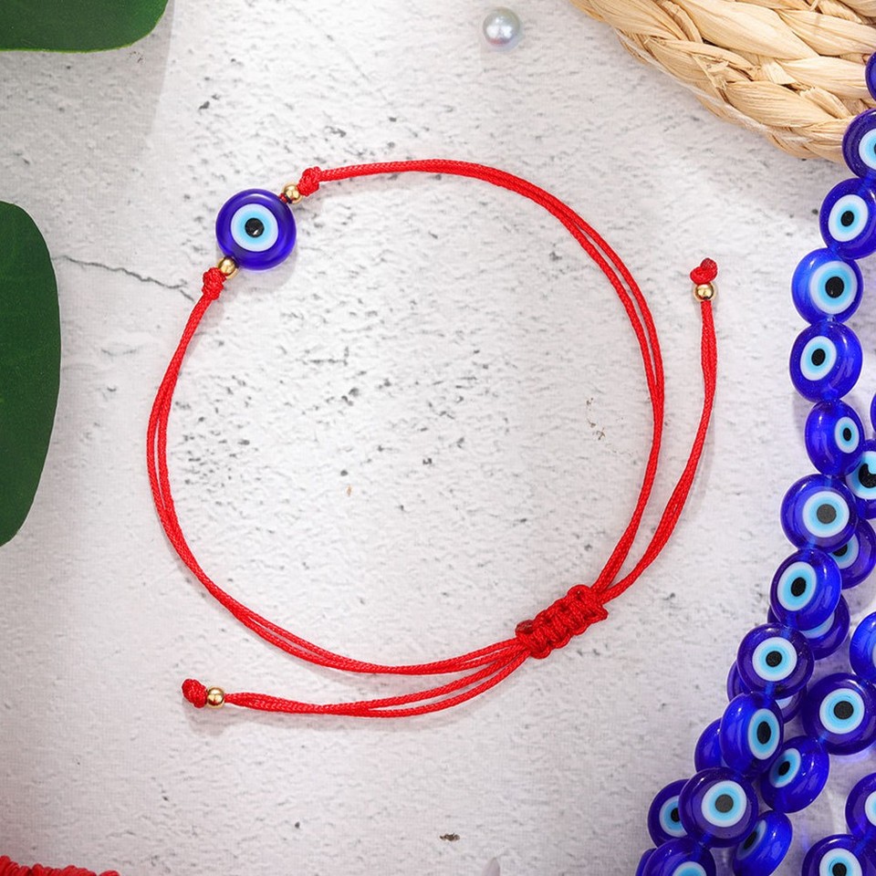 Adjustable Bracelet Red String Evil Eye Wrist Jewelry Accessory | eBay UK