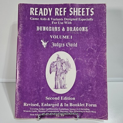 Ready Ref Sheets Volume 1 Dungeons & Dragons Judges Guild JG 14 | eBay