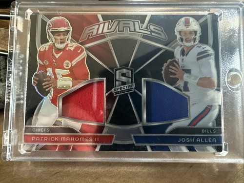 2024 Panini Spectra Football Rivals Dual Patch Patrick Mahomes Josh ...