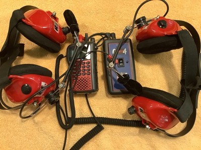 2 Racing Electronics headsets, Uniden scanner, Gemini headset control ...