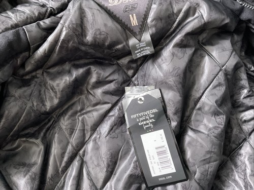 55DSL Jacket Women Sz M Black Hooded Zip Drawstring Coat Fiftyfive ...