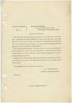 GENERAL ORDERS -- CIVIL WAR / General Orders No 76 Signed | eBay