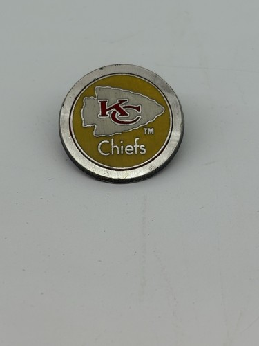 1" High Quality Enamel Lapel Pin - Kansas City Chiefs Yellow Red Tie ...