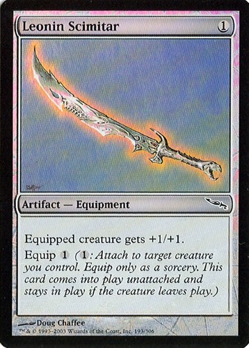 MTG - Mirrodin - Leonin Scimitar - Foil - NM | eBay
