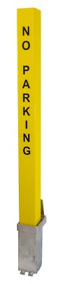 Heavy Duty Yellow 100P Removable Parking & Security Post with No ...