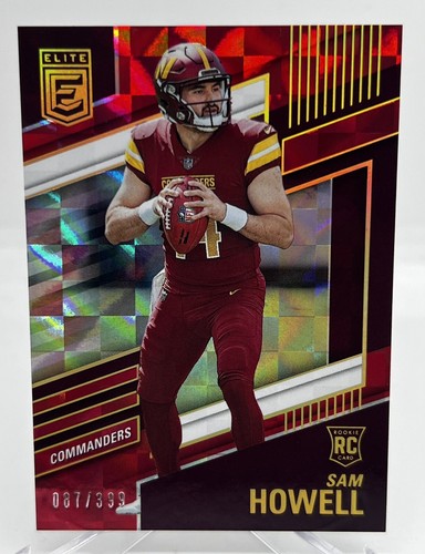 Sam Howell 2022 Donruss Elite Red Parallel RC SP /399 #104 - WSH ...