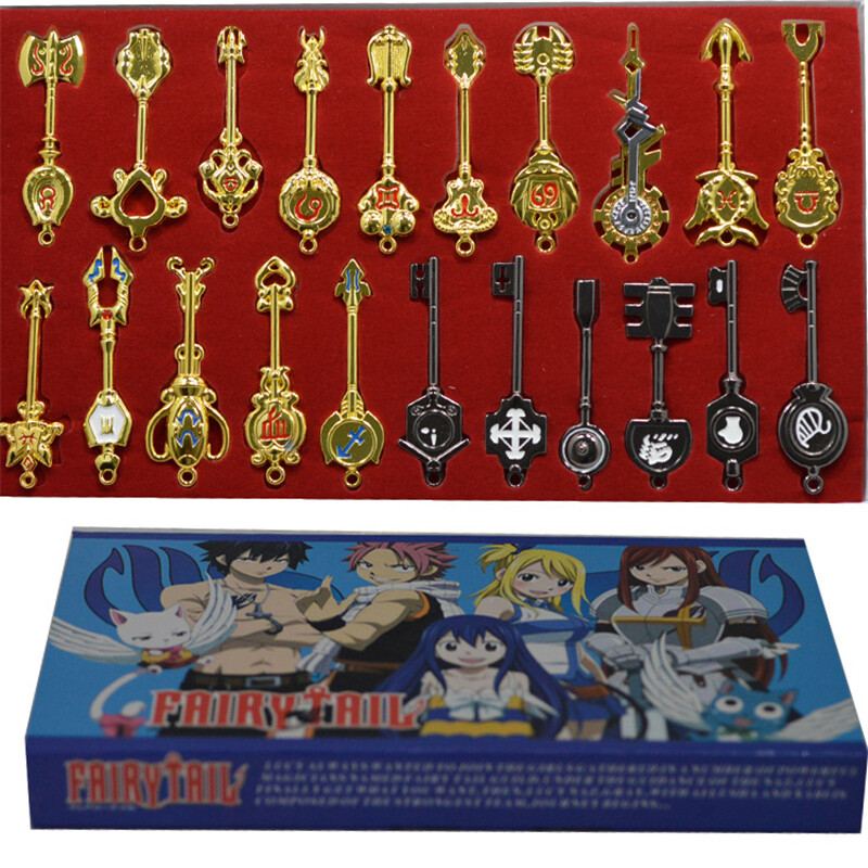 Fairy Tail Lucys Keys I3C Fairy Tail Anime Key Ring 29 X Lucy Gray