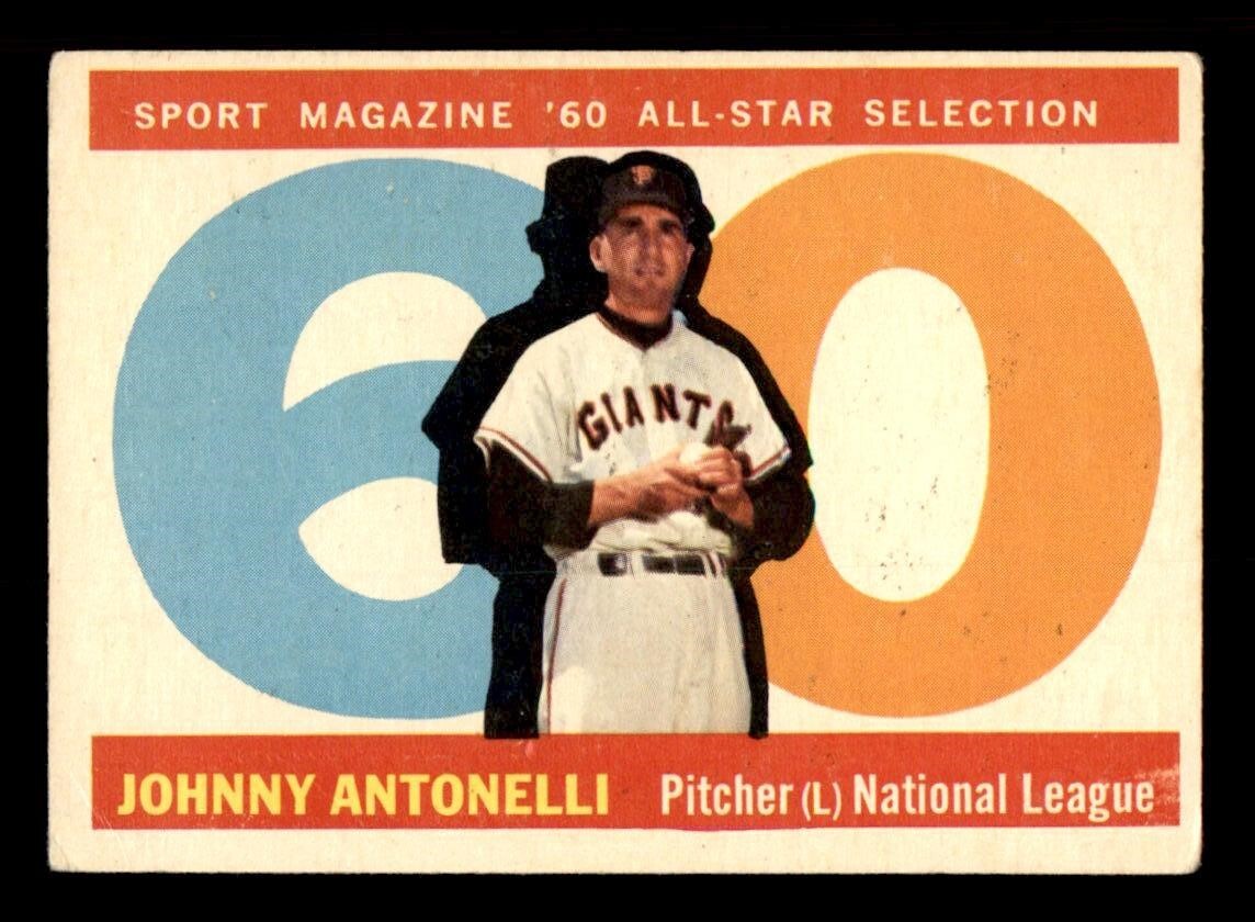 1960 Topps Baseball #572 Johnny Antonelli (All-Star) GD *f1 | eBay