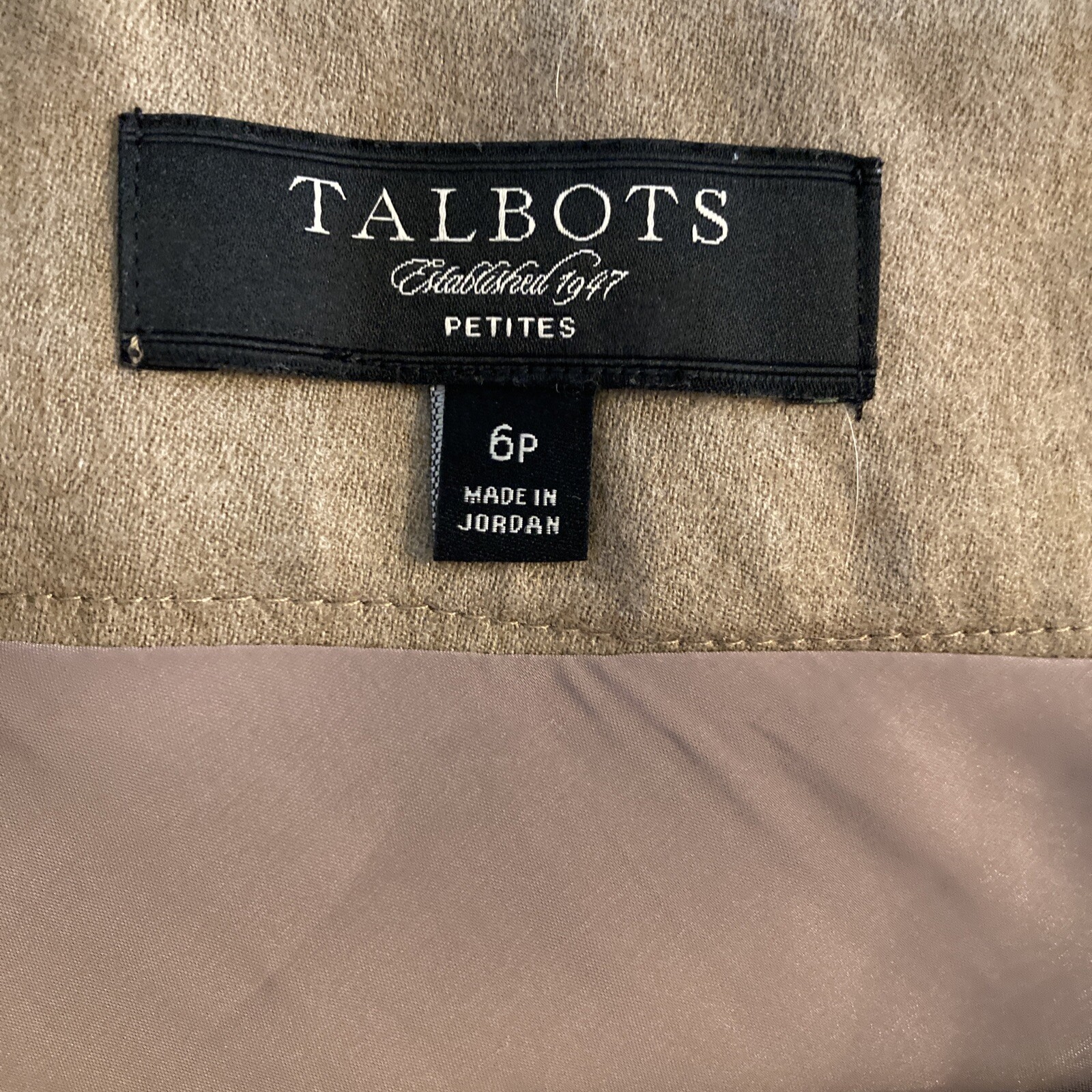 Talbots 1947 Collection Wool Faux Wrap Skirt Size 6P | eBay