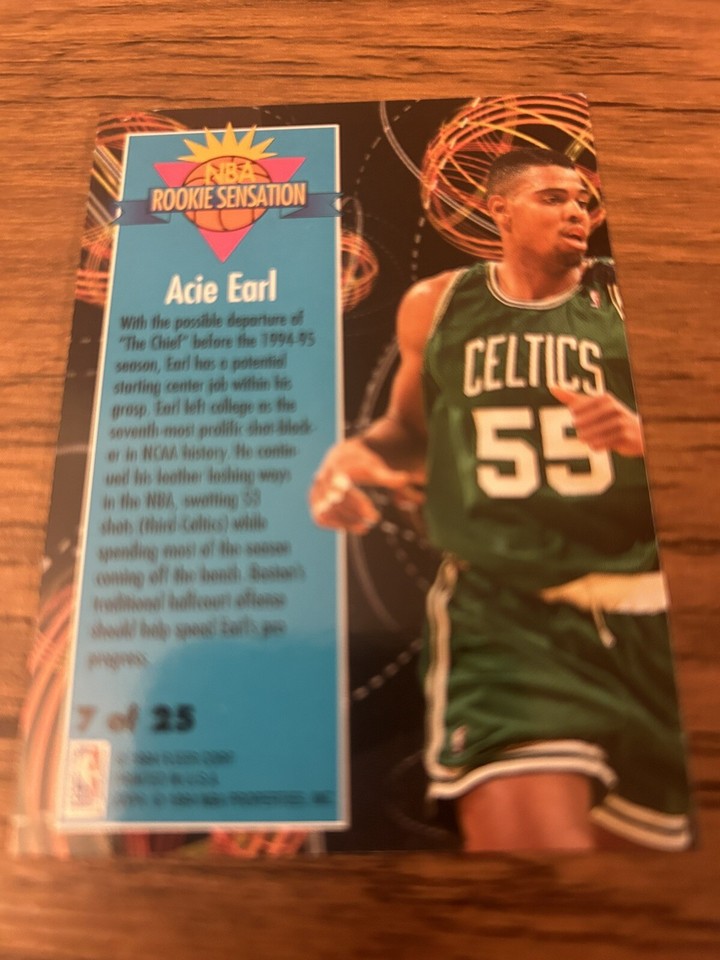 1994-95 Fleer - Rookie Sensation #7 Acie Earl Boston Celtics NM+ Free ...