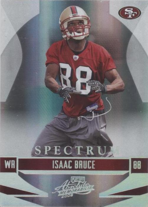 2008 Playoff Absolute Memorabilia - Isaac Bruce #125 Spectrum Silver ...