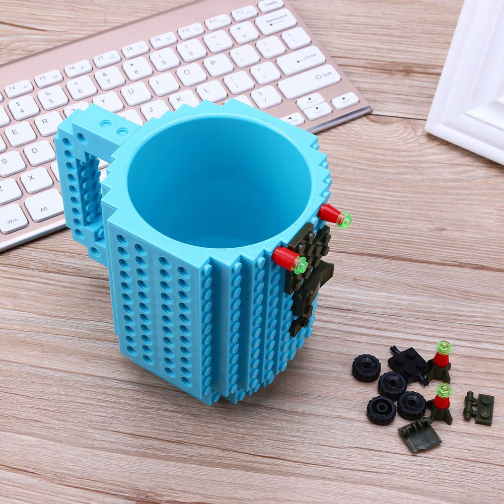 Creative Milk Mug Portable Building Blocks Cup Cute Milk Tumbler for ...