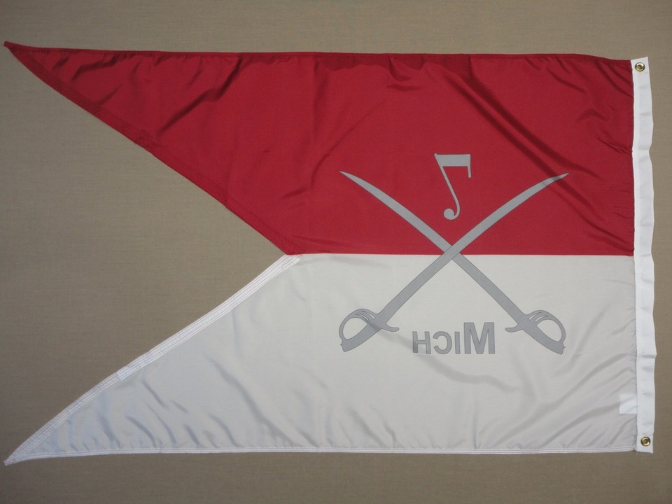 7th Michigan Cavalry Guidon Indoor Outdoor Historical Dyed Nylon Flag 3 ...