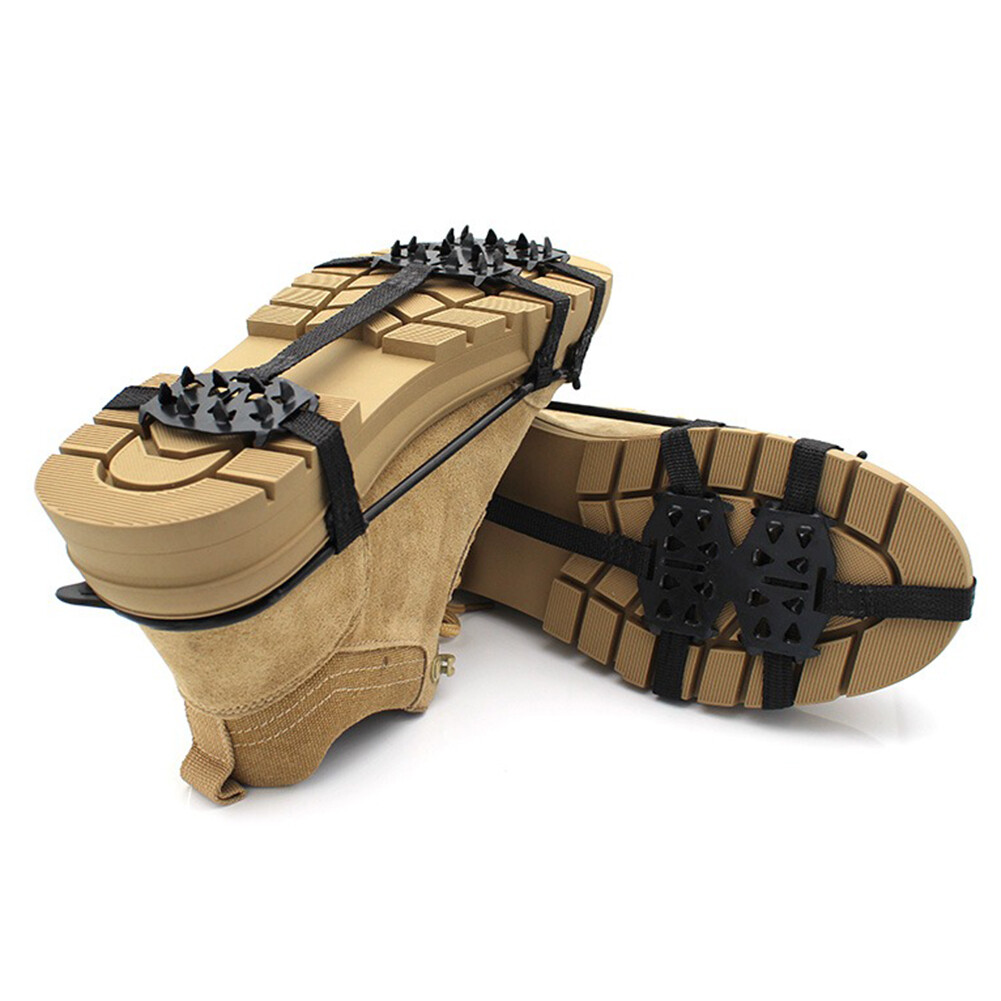 1 Pair Non-Slip Ice Cleats Grips 24 Spikes Ice Snow Grips for Boots ...