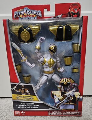 Power Rangers Super MegaForce Armored Mighty Morphin White Ranger ...