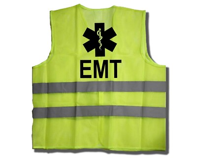 EMT Emergency Services Safety Vest Mesh Reflective Yellow XL High Vis ...
