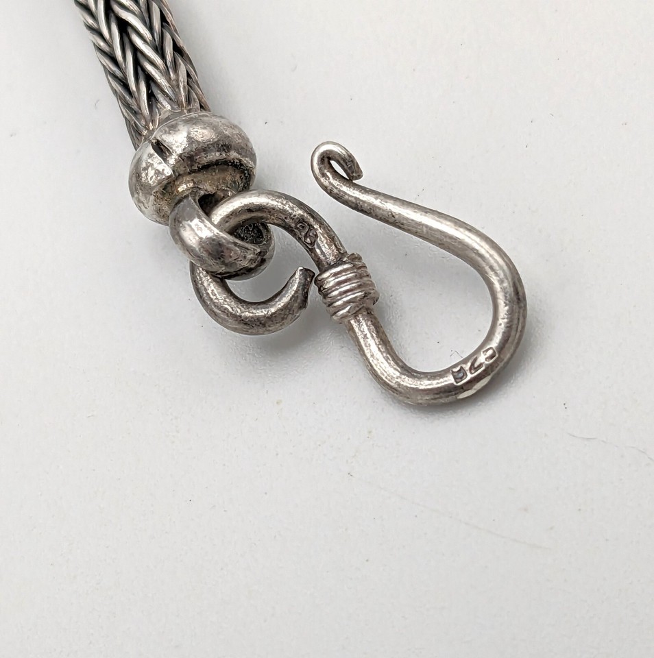 Sterling Silver Ball Bead 925 Bali Style Wheat Chain Foxtail Vtg ...
