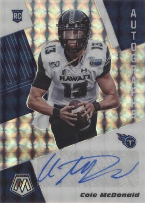 2020 Panini Mosaic - Rookie Autographs Mosaic Cole McDonald #RA58 (AU ...