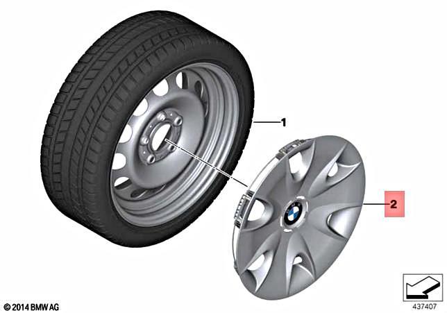 Genuine 16" BMW Hubcap 36136777787 LLOYD BLACKPOOL | eBay