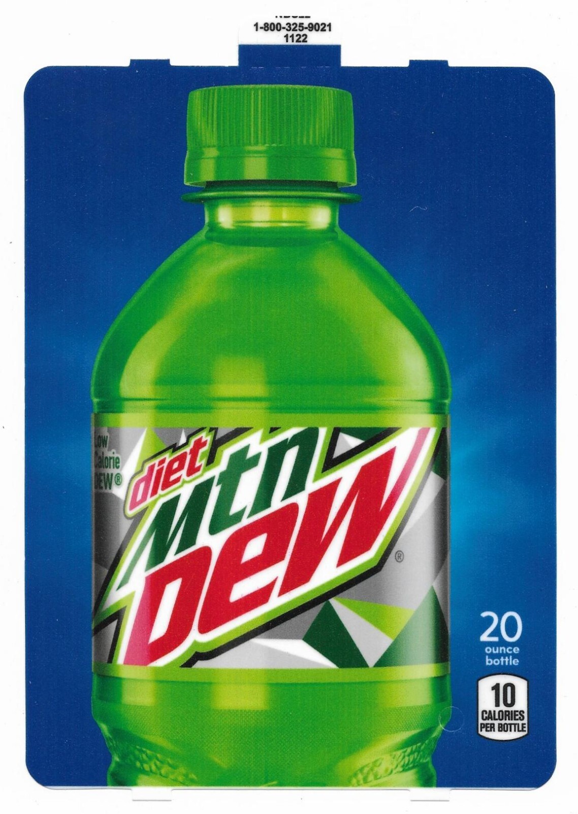 DIXIE NARCO 501E HVV & 276E Mt Dew 20oz Label NSB22 1122 | eBay