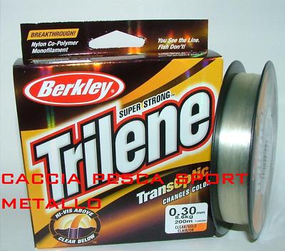 TRILENE TransOptic 0,19 3,4 kg 200 mt BERKLEY filo cambia colore 0,20 ...