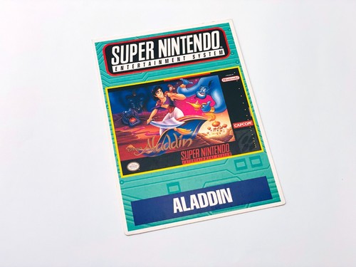 Aladdin (SNES) VIDPro Card [5x7 CARD ONLY] *AUTHENTIC | eBay