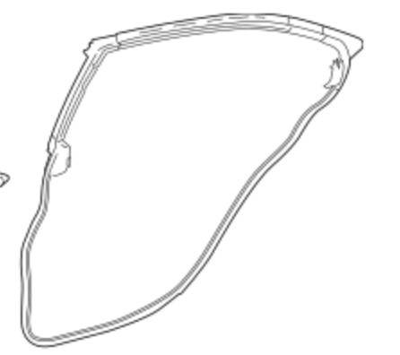 FREE SHIPPING! 2014-2020 LEXUS IS IS250 IS350 LEFT REAR DOOR WEATHER ...