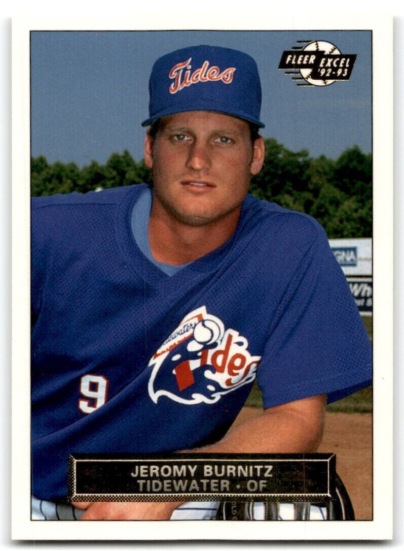 1992-93 Fleer Excel #69 Jeromy Burnitz Rookie Tidewater Tides New York ...
