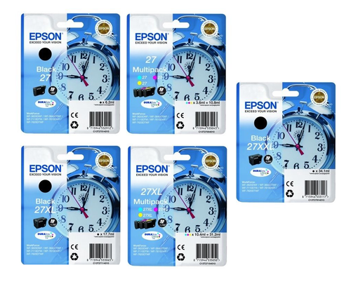 Genuine Epson 27 / 27XL / 27XXL Ink Cartridges (Clocks lot) - FREE UK DELIVERY! | eBay UK