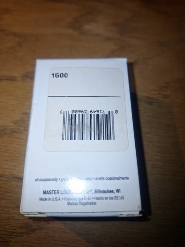 Master Lock Combination Padlock #1500 Silver 71649396007| eBay